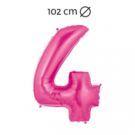 Ballon 4 métallisé 100 cm - FeteMix