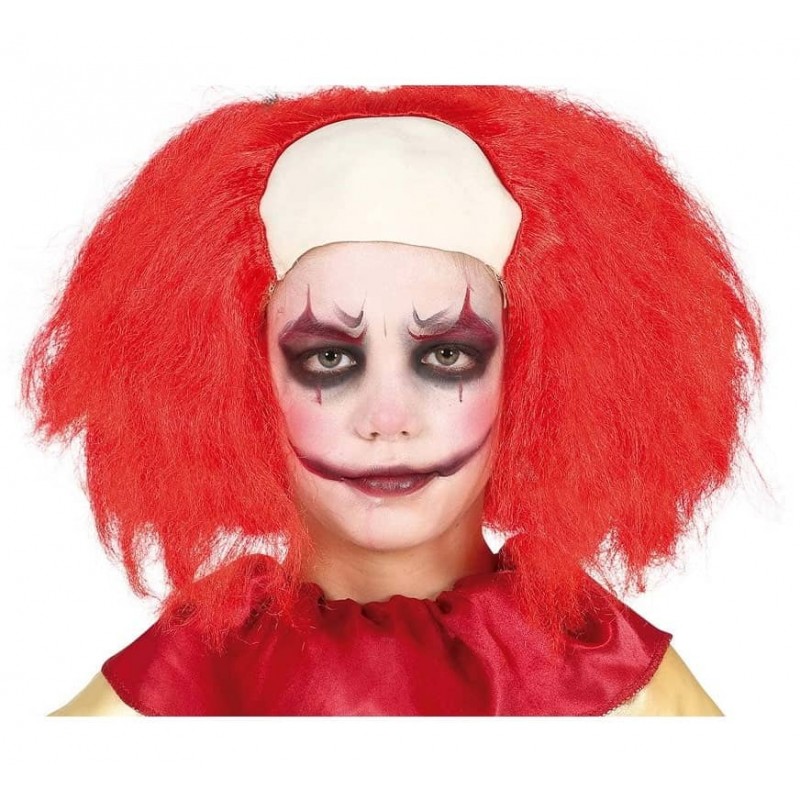 Perruque Clown Calvitie Rouge - FeteMix